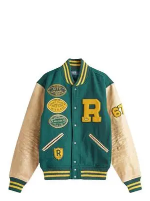 Polo Ralph Lauren Lined Varsity Jacket - Moss Agate