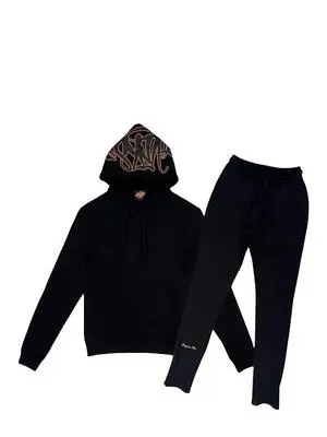 SYNA JEWELS World Logo Tracksuit - Black/rose Gold