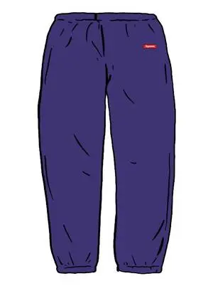 Supreme Small Box Sweatpant - Washed Navy Blue