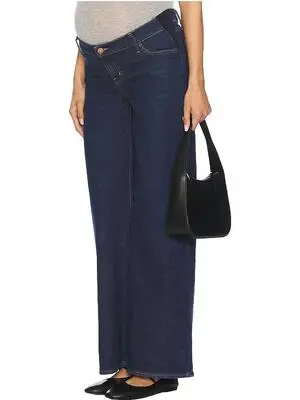 Hatch Maternity Wide Leg Jeans - Classic Rinse