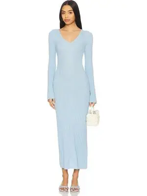 Minkpink Odessa Knit Midi Dress - Sky Blue
