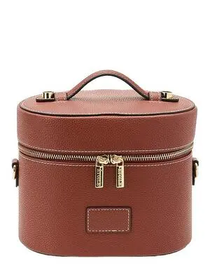 ETOILE COLLECTIVE Oval Toiletry Case - Ginger Brown