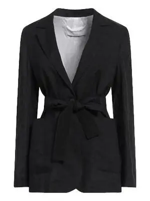 Fabiana Filippi Single-breasted Belted Blazer - Black