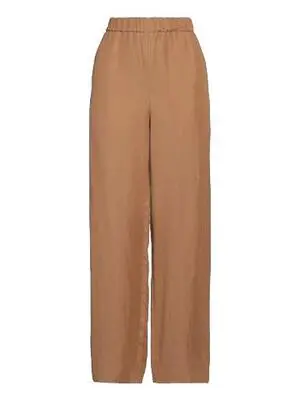Fabiana Filippi Tapered Viscose And Linen Pants - Brown