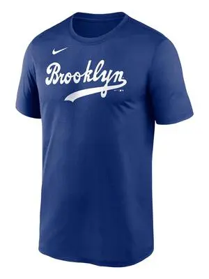 Nike Jackie Robinson Brooklyn Dodgers Legend Home Dri-fit Mlb T-shirt - Blue