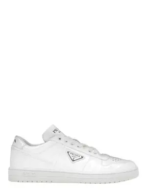 Prada Downtown Low-top Leather Sneakers - White