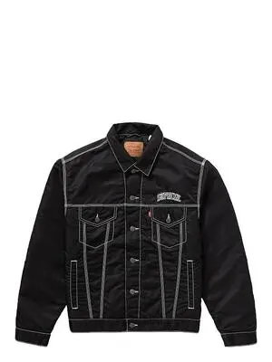 Supreme Levi's Nylon Trucker Jacket - Black