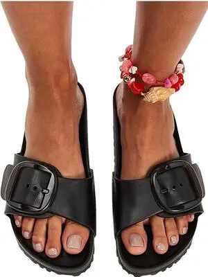 BIRKENSTOCK Madrid EVA Big Buckle Sandals Black