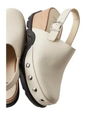 Sorel Roam'n Platform Clogs Chalk/black