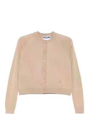 Moschino Crew-neck Cardigan - Neutrals