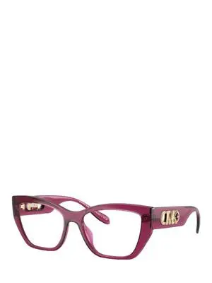 Michael Kors Puglia Eyeglasses - Berry Transparent