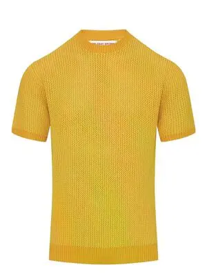 Orlebar Brown Crochet T-shirt Yellow