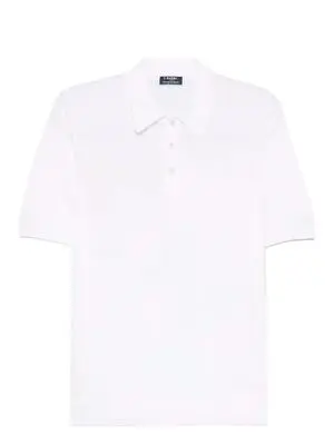 BARBA NAPOLI Cotton Polo Shirt - White