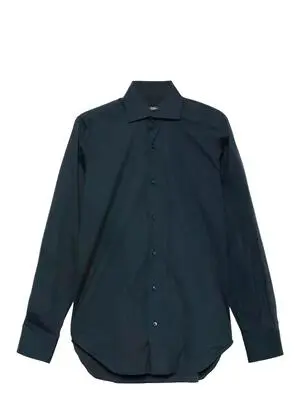 BARBA NAPOLI Poplin Shirt - Blue