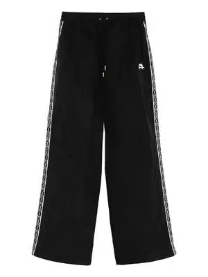 MARINE SERRE Embroidered-logo Track Pants - Black