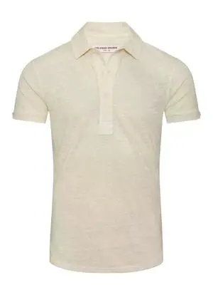 Orlebar Brown Sebastian Linen Polo Shirt - Neutrals