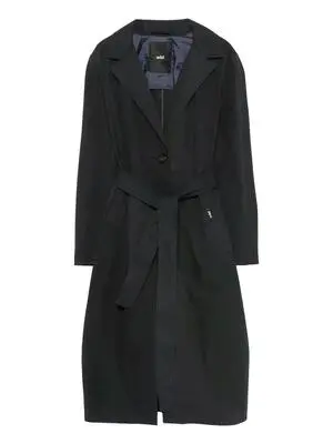 Add Belted Trench Coat - Blue