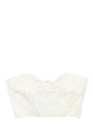 ROTATE BY BIRGER CHRISTENSEN 3d Lace Corset Top - White