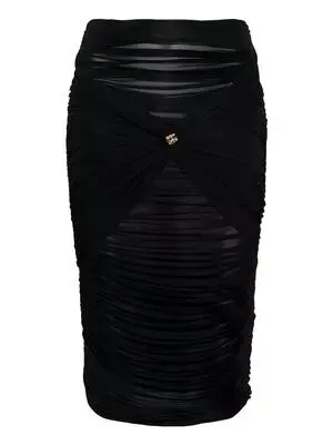 ELISABETTA FRANCHI Elisabetta Franchi Draped Midi Skirt