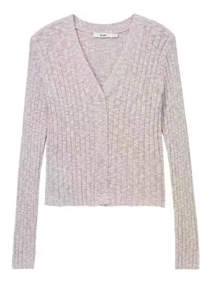 B+AB Ribbed Cardigan - Pink