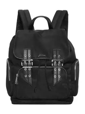 GANNI Logo-plaque Backpack - Black