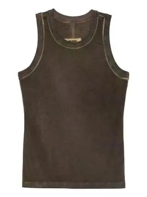 UMA WANG Rib Tank Top - Brown