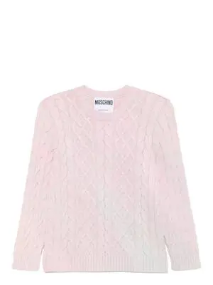 Moschino Cable-knit Sweater - Pink