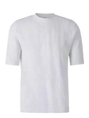 LARDINI Ribbed-knit T-shirt - White