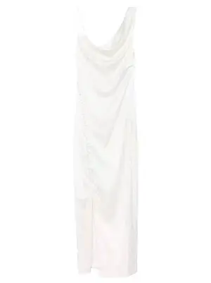 Remain Birger Christensen Draped Satin Dress - Neutrals