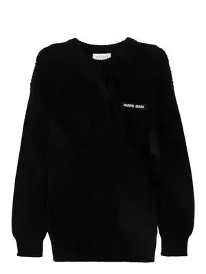 MARINE SERRE Crew-neck Sweater - Black