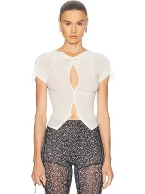 KNWLS Twist Top - Ecru