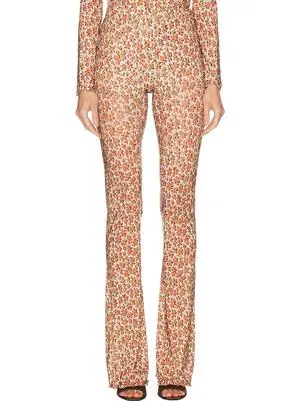 KNWLS Halcyon Legging In Orange - Scorched Flower