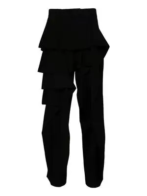 TAAKK Ruffle Easy Trousers - Black