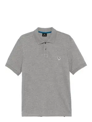 Paul Smith Zebra-patch Polo Shirt - Grey
