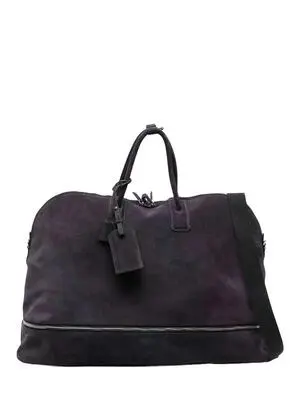 Moschino Suede Luggage Bag - Purple
