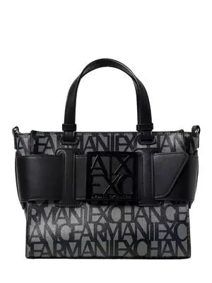 Armani Exchange Logo-plaque Tote - Black