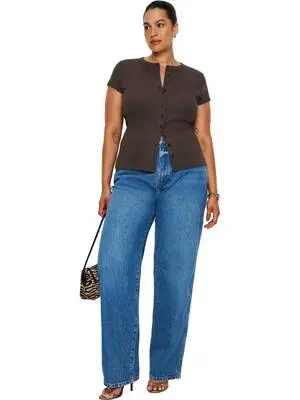REFORMATION Raelynn Knit Top ES Brown