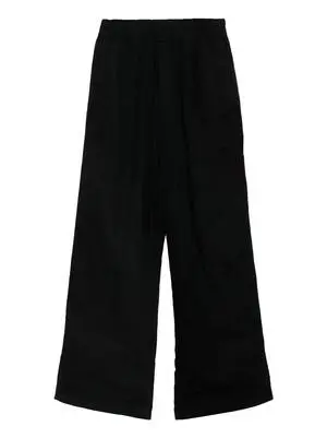 THOM KROM Straight Leg Trousers - Black