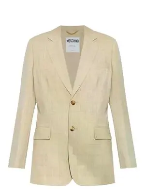 Moschino Virgin-wool Blazer - Neutrals