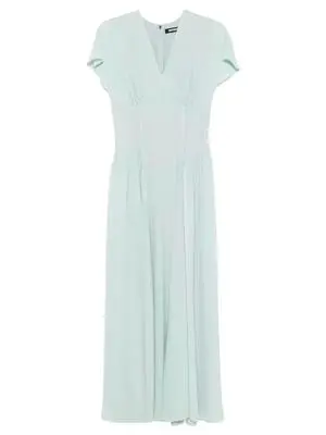 ROTATE BY BIRGER CHRISTENSEN V-neck Maxi Dress - Blue