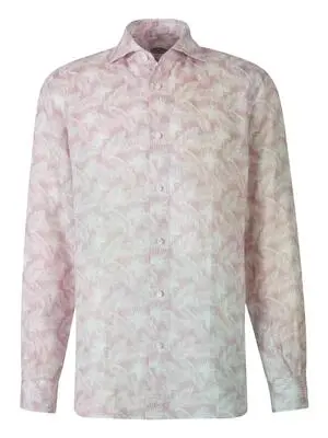 VINCENZO DI RUGGIERO Palm Trees-print Shirt - Pink