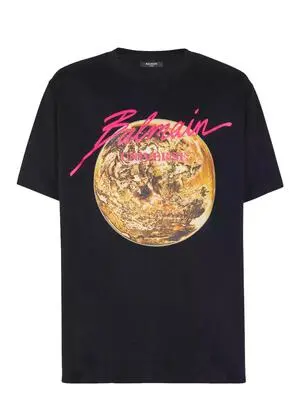Balmain Universe & Planet T-shirt - Black