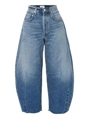 Citizens Of Humanity Horseshoe High-rise Barrel-leg Jeans - Blue