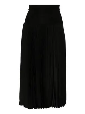 AGNÈS B. Pleated A-line Skirt - Black