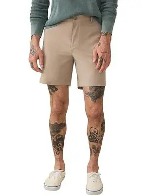Faherty Brand All Day 7" Shorts - Khaki
