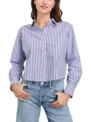 Rails Ramy Striped Shirt Mariner White Stripe