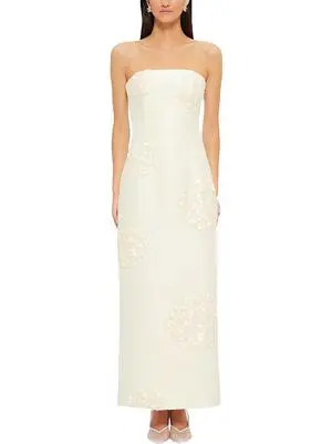 LEO LIN Rayna Strapless Dress - Cream