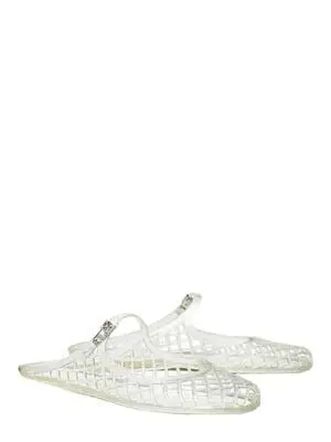 Tory Burch Tory Burch Mellow Jelly Mule Clear / Silver