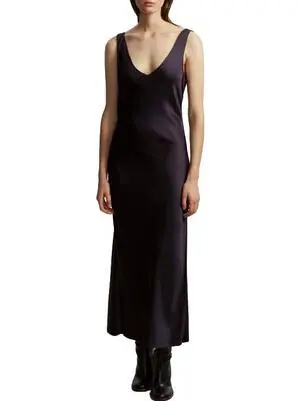 Marina Moscone Cowl Back Slipdress - Navy