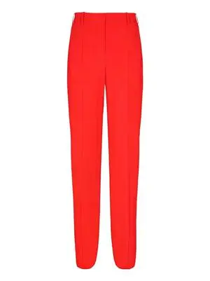 Balmain Crepe Tailored Trousers - Red